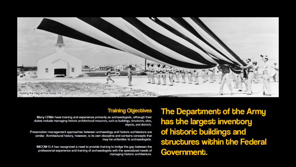 Architectural History Training Module for U.S. Army | New South Associates